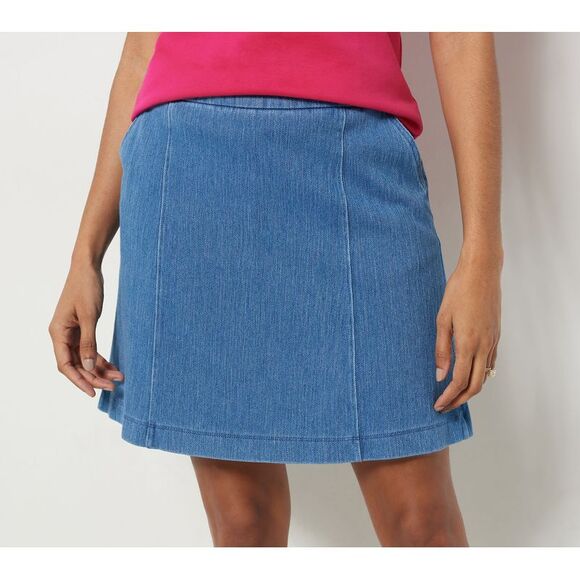 Isaac Mizrahi | Skirts | Isaac Mizrahi Live Womens Petite Skirt Xp Knit ...